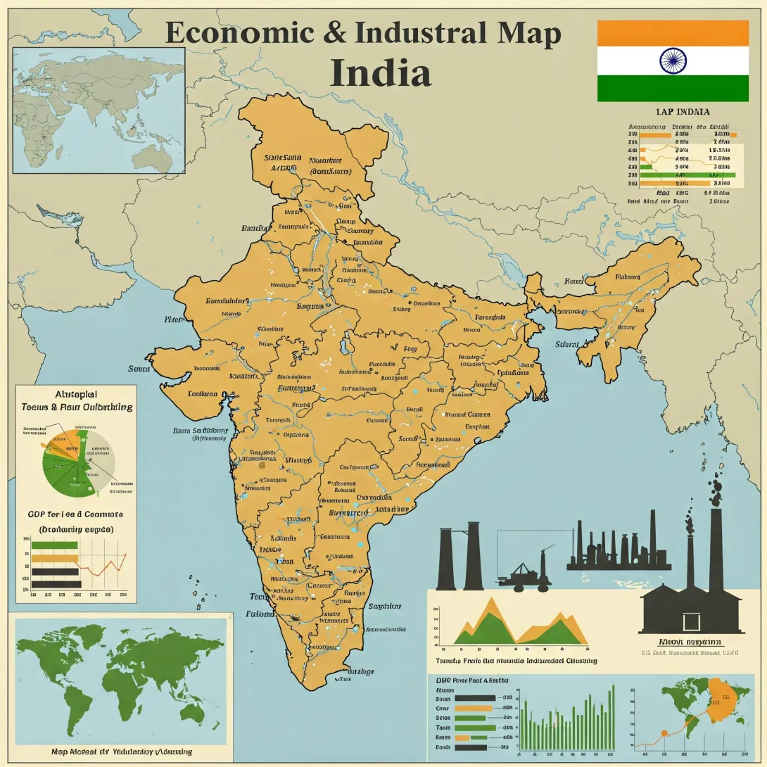 Economic & Industrial Map | Routes of India
